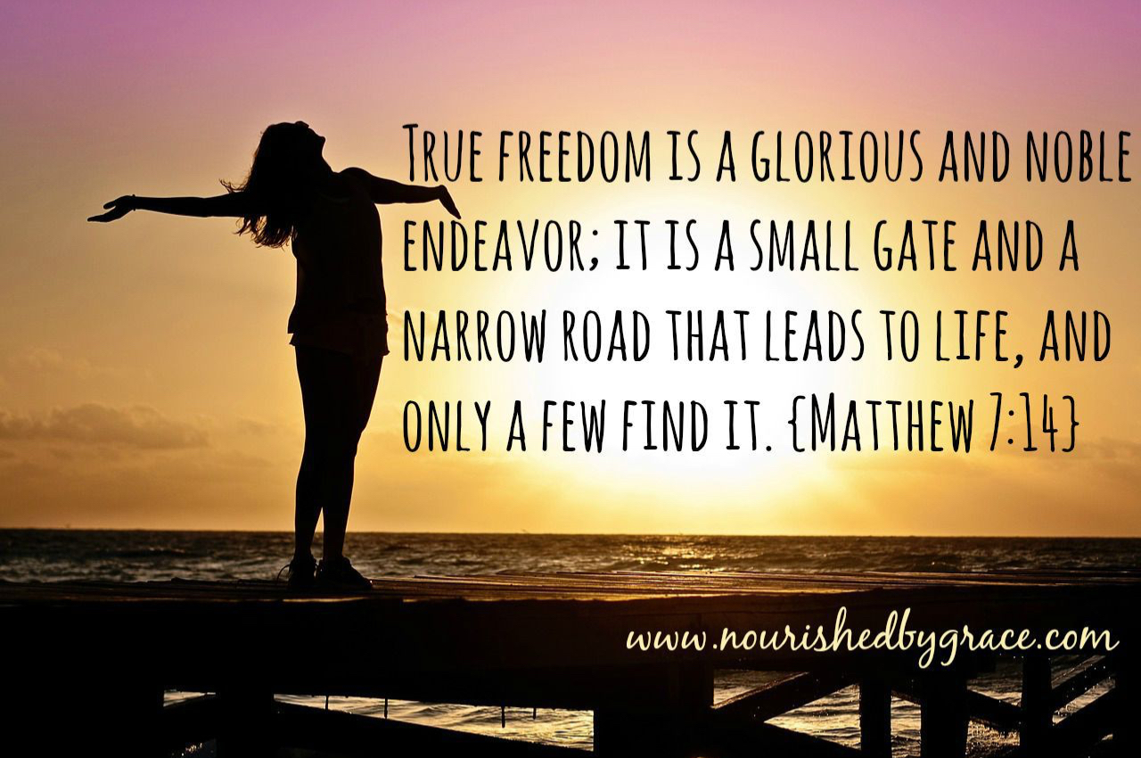 Grace that brings freedom